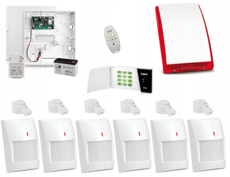 SATEL MICRA GSM 6 CZUJEK BEZPRZEWODOWYCH ALARM - 10614581549 ...