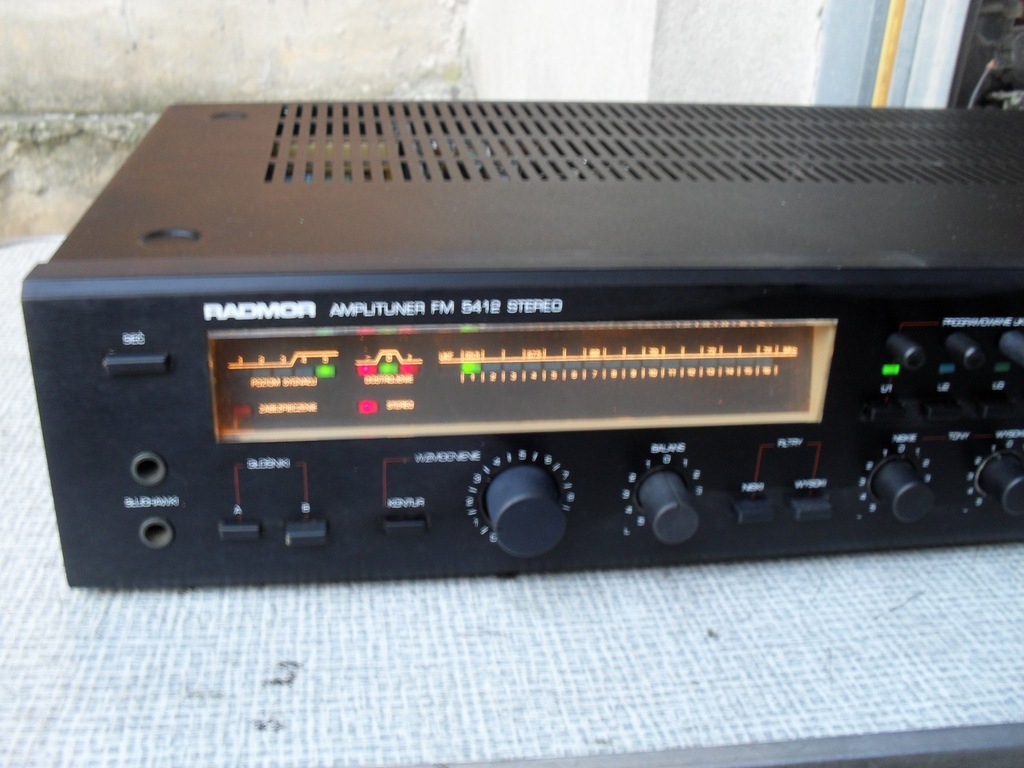 UNITRA RADMOR AMPLITUNER 5412 CZARNY PO RENOWACJI - 7090063224 ...