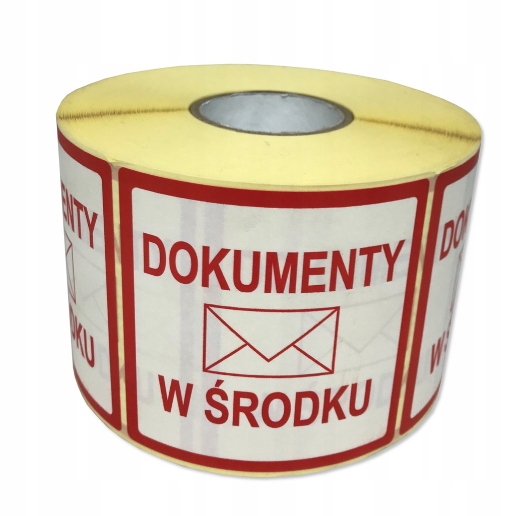 ETYKIETY NAKLEJKI DOKUMENTY W ŚRODKU 1000szt - 8097630663 - oficjalne archiwum Allegro