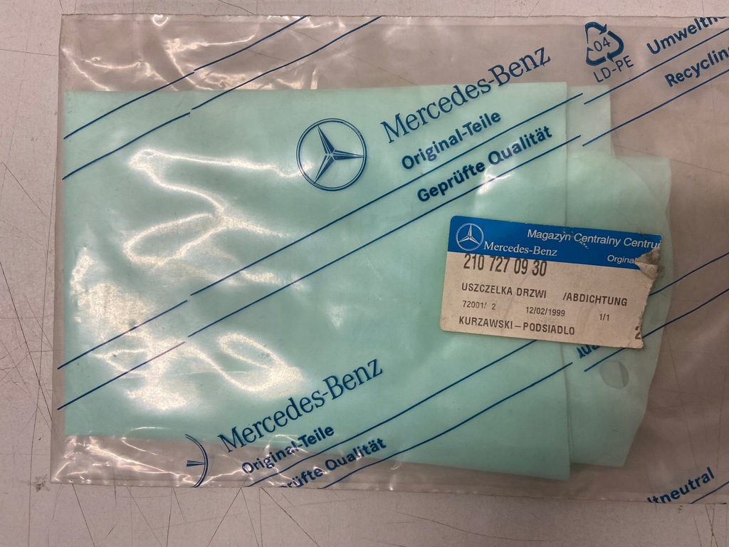 USZCZELKA WYPEŁNIENIE DRZWI PRZÓD MERCEDES W210 - 13044477846 ...