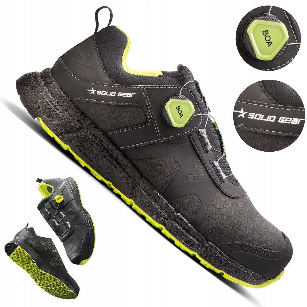 Buty robocze BHP Półbuty męskie Solid Gear Venture 2 S3 z wiązaniem BOA 46 - 14409420156 ...