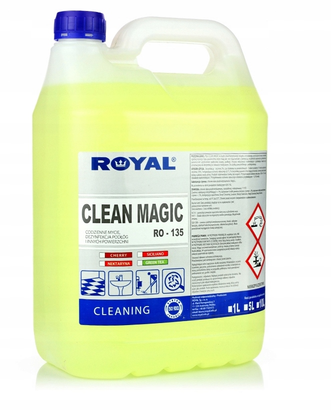 Royal clean magic płyn myjąco dezynfekujący do podłóg 10L green tea ...