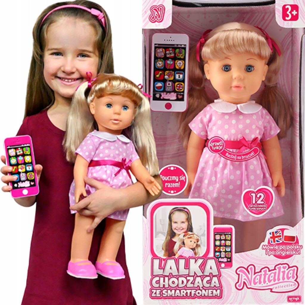 DUŻA LALKA CHODZĄCA INTERAKTYWNA ZDALNIE STEROWANA - 13736671135 ...