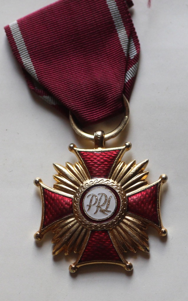 Odznaczenie Krzyż Zasługi PRL - złoty - 12628734100 - oficjalne archiwum Allegro