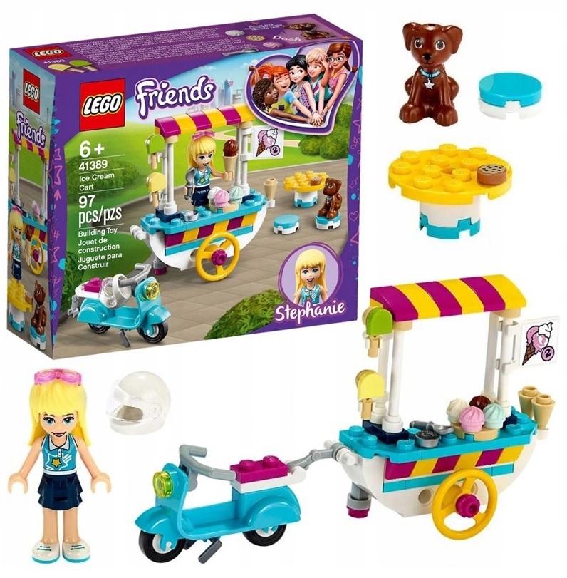 Klocki LEGO Friends Wózek z Lodami 41389 FABR NOWE - 10109839344 ...