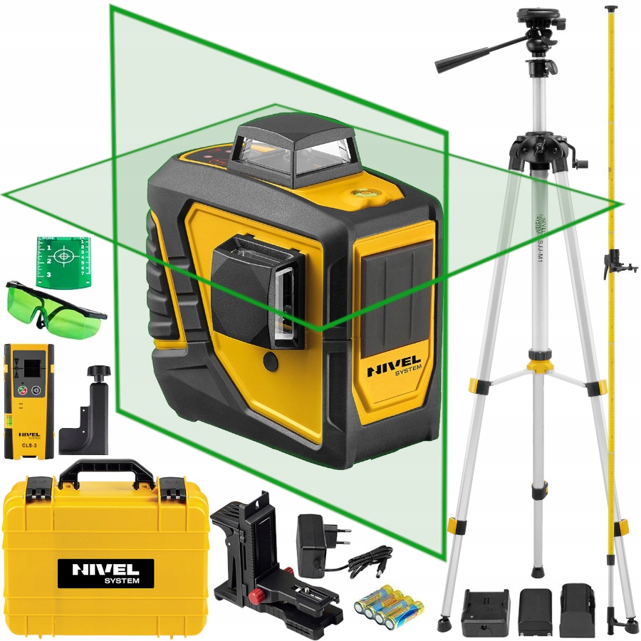 NIVEL SYSTEM CL2D-G LASER KRZYŻOWY ZIELONY ZESTAW - 8944353708 ...
