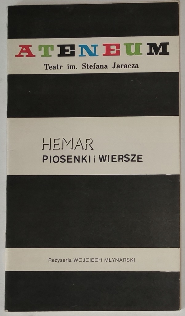 Wojciech Młynarski Ateneum Hemar Piosenki wiersze - 13748862969 ...