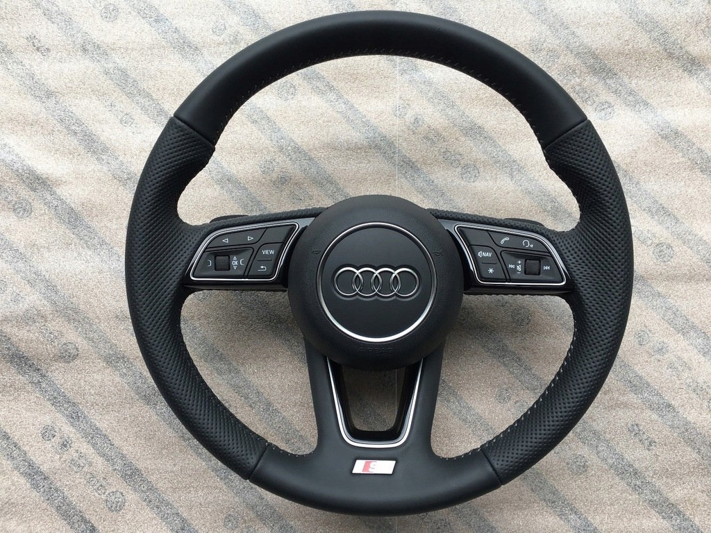 Audi A4 S4 8W A5 S5 F5 KIEROWNICA SKÓRA AIRBAG - 7453457468 - oficjalne archiwum Allegro