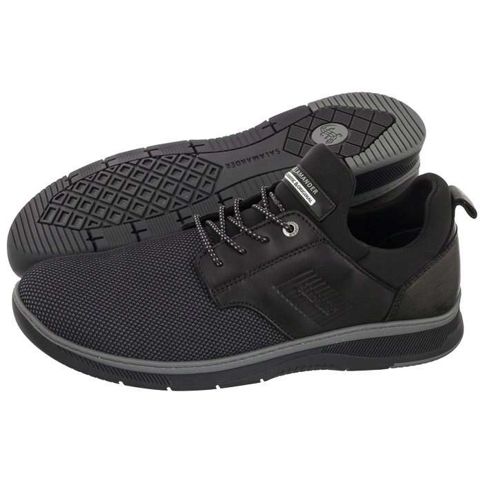 Buty Damskie Sneakersy Salamander 31-60401 Czarne - 13204142374 ...
