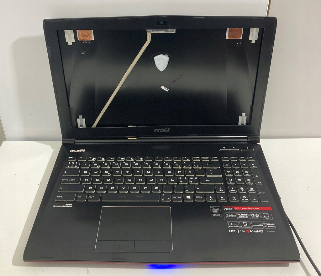 MSI ge62 2qc apache 15,6 Core i7 8 GB DVF237 - 13298396001 - oficjalne ...