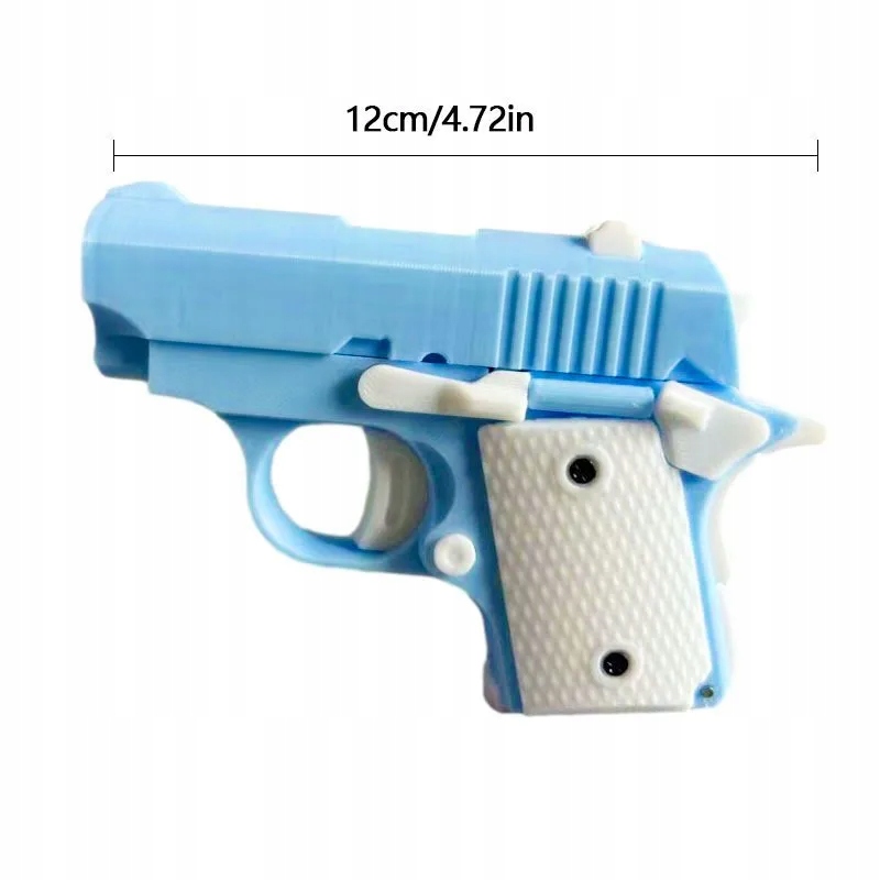 Mini 3D Printed Model Gravity Straight Jump Toy Gun Non-Firing Cub ...