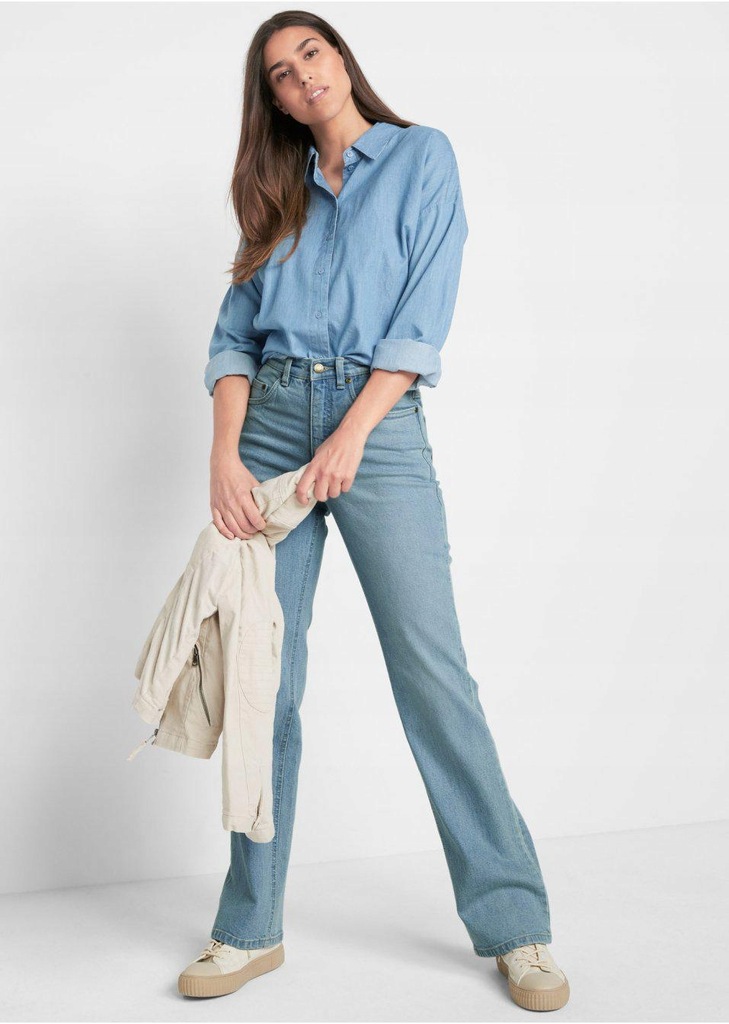 JOHN BANER SPODNIE JEANS SZEROKIE NOGAWKI 46 3XL - 13101853005 - oficjalne archiwum Allegro