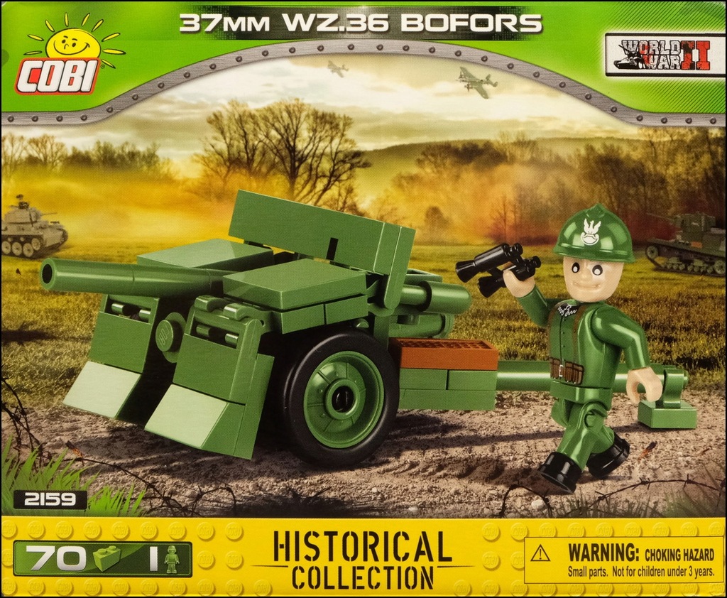 COBI Armata Bofors 37 mm wz.36 (2159) - 70 elem. - 7462431782 ...