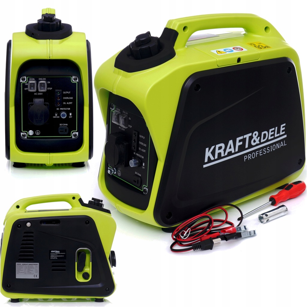 AGREGAT PRĄDOTWÓRCZY GENERATOR INWERTOROWY 1800W - 12025571385 - oficjalne archiwum Allegro