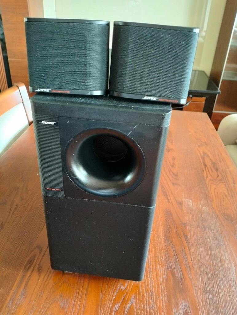 BOSE ACOUSTIMASS 5 SPEAKER SYSTEM +2 SATELITKI - 14077788462 - oficjalne archiwum Allegro