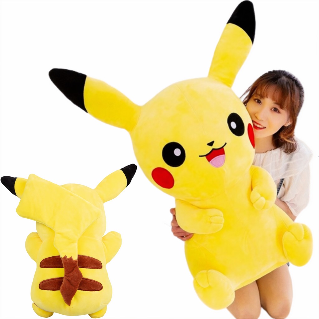 MASKOTKA POKEMON XXL PIKACHU 70 cm PREZENT PLUSZAK - 12846128852 ...