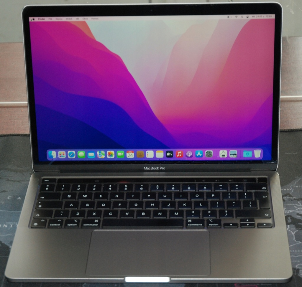 MacBook Pro 13 A2338 M1 8GB 256GB 8C GPU 2020 Grey - 12374437233 - oficjalne archiwum Allegro