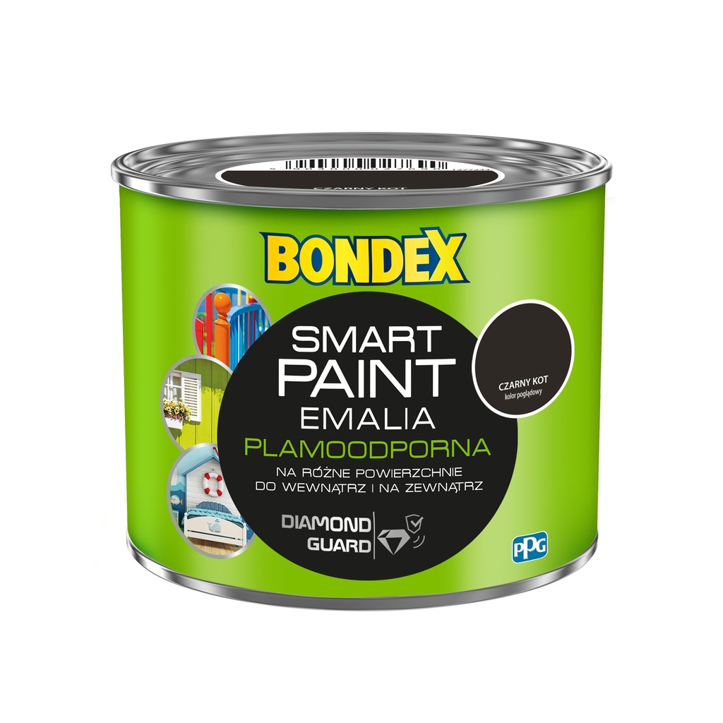 BONDEX Emalia SMART PAINT czarny kot 0,5l - 9883963544 - oficjalne ...