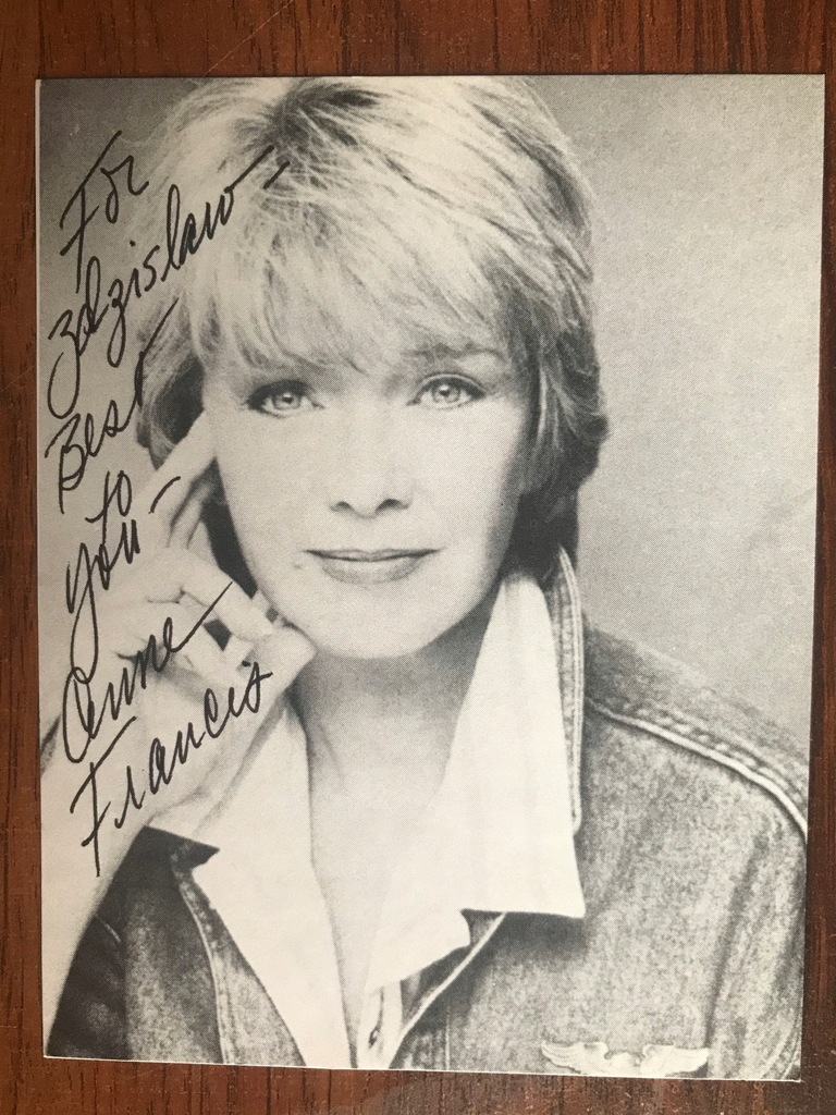 Annie Francis Aktorka. Zdjęcie z autografem 10x15 - 10574387302 ...