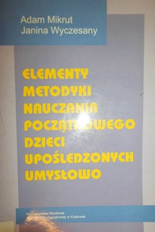 Elementy metodyki nauczania - Mikrut - 12488593784 - oficjalne archiwum ...