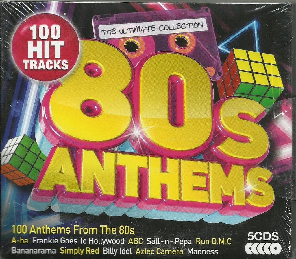 100 HITS 80s ANTHEMS - PRZEBOJE LAT 80-tych 5CD - 11665890067 ...