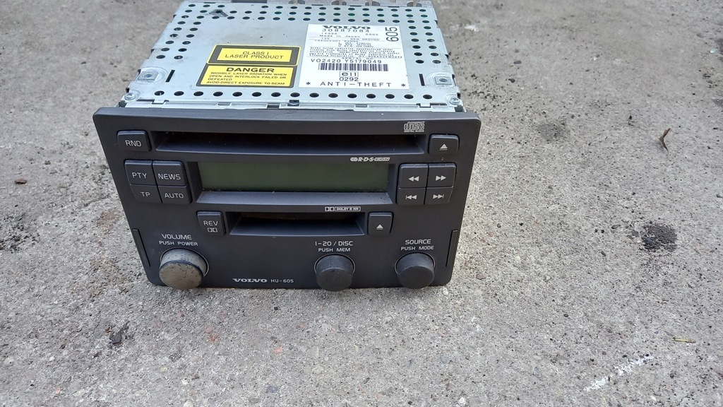 RADIO FABRYCZNE VOLVO HU-605 VOLVO S40 V40 - 12151495394 - oficjalne ...