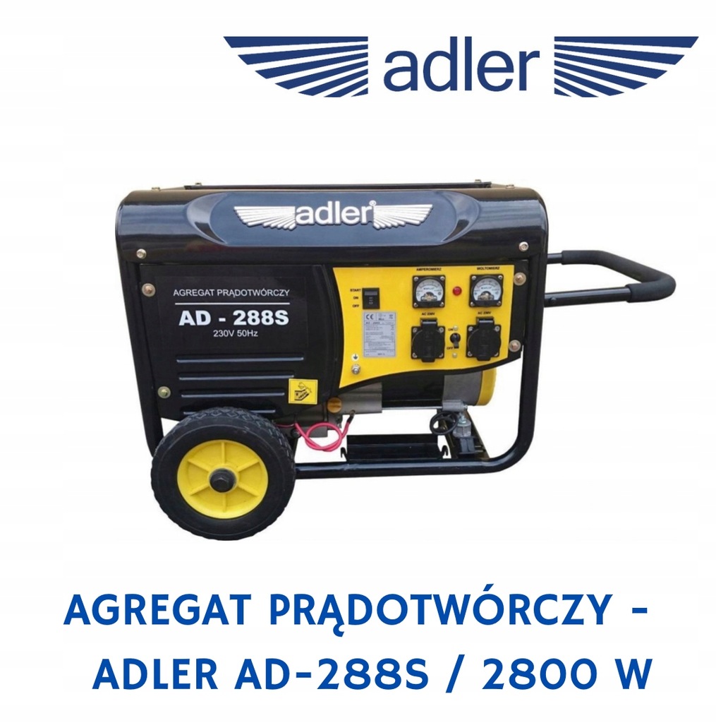 AGREGAT PRĄDOTWÓRCZY ADLER AD-288S - 2800W - 12903762615 - oficjalne ...