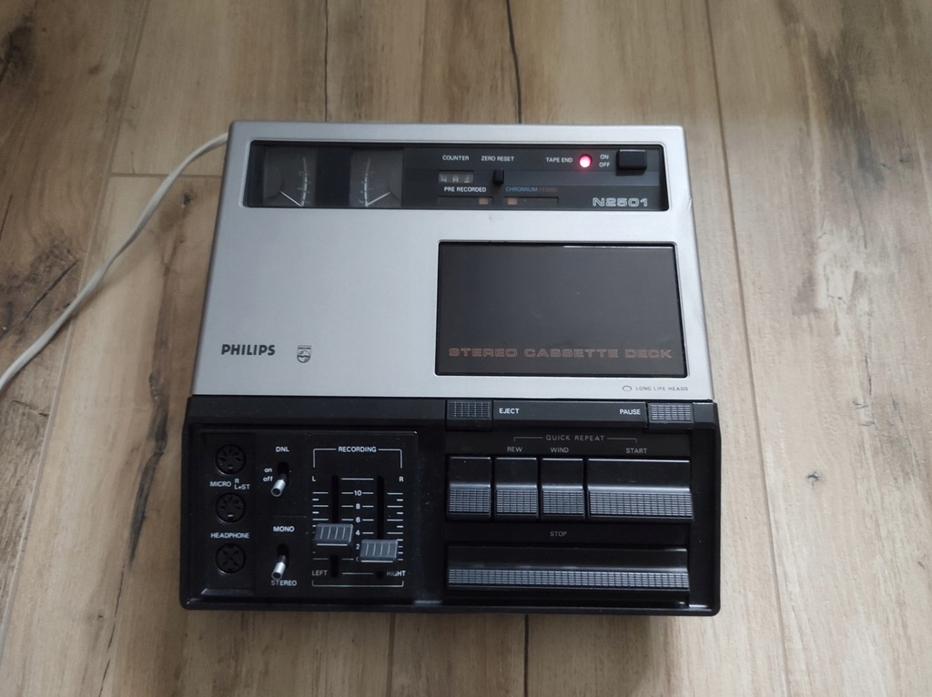 Magnetofon kasetowy Philips N2501 - 13672160265 - oficjalne archiwum Allegro