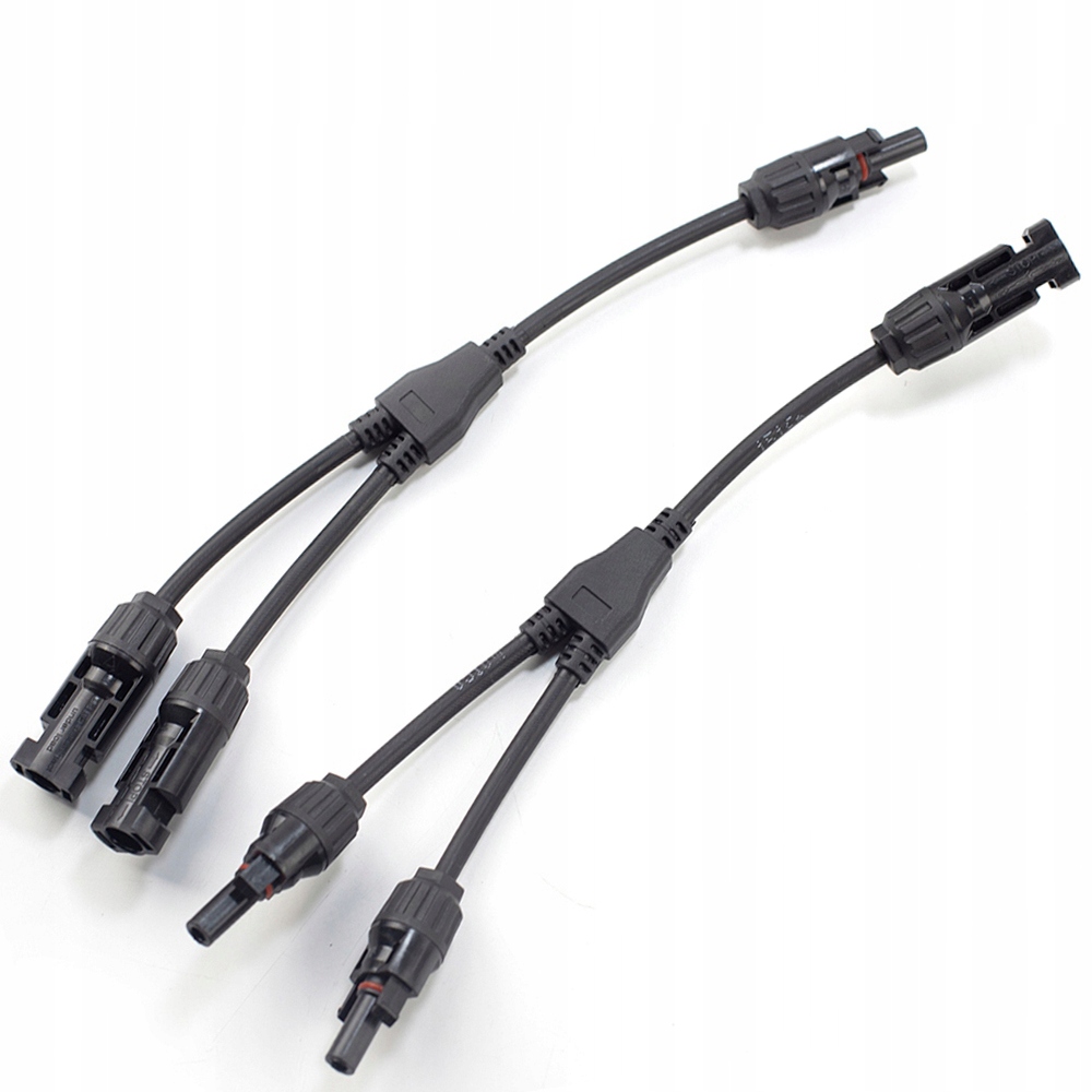 ZŁĄCZE KONEKTOR MC4 PODWÓJNY RÓWNOLEGŁY + - - 12469562013 - oficjalne archiwum Allegro