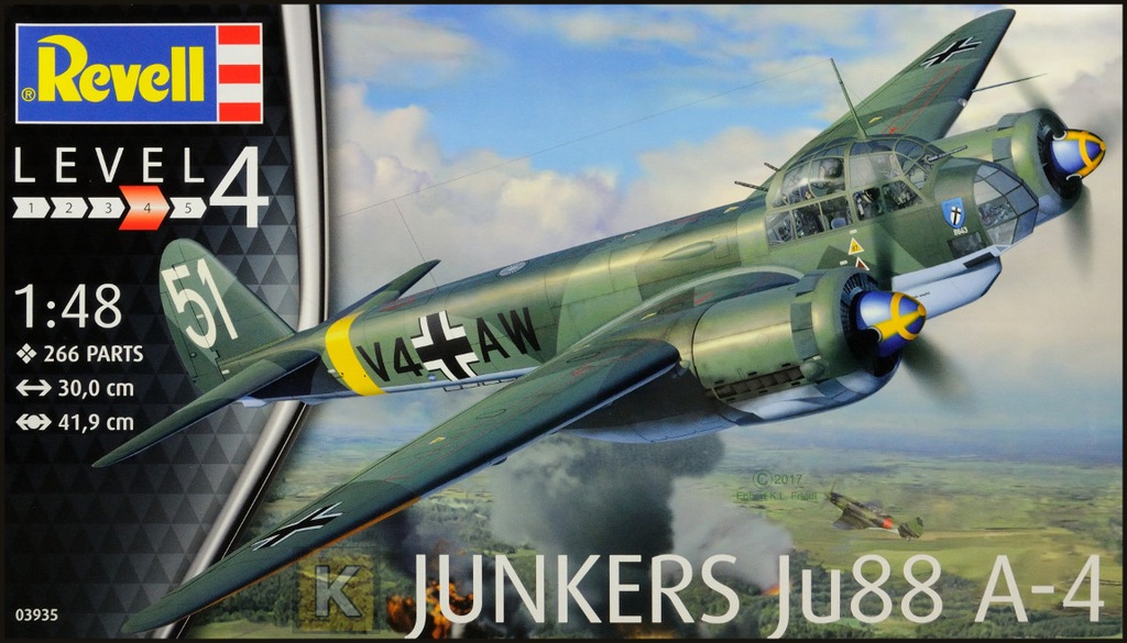 Model 1:48 Revell Junkers Ju 88 A-4 (03935) - 7198713158 - oficjalne archiwum Allegro