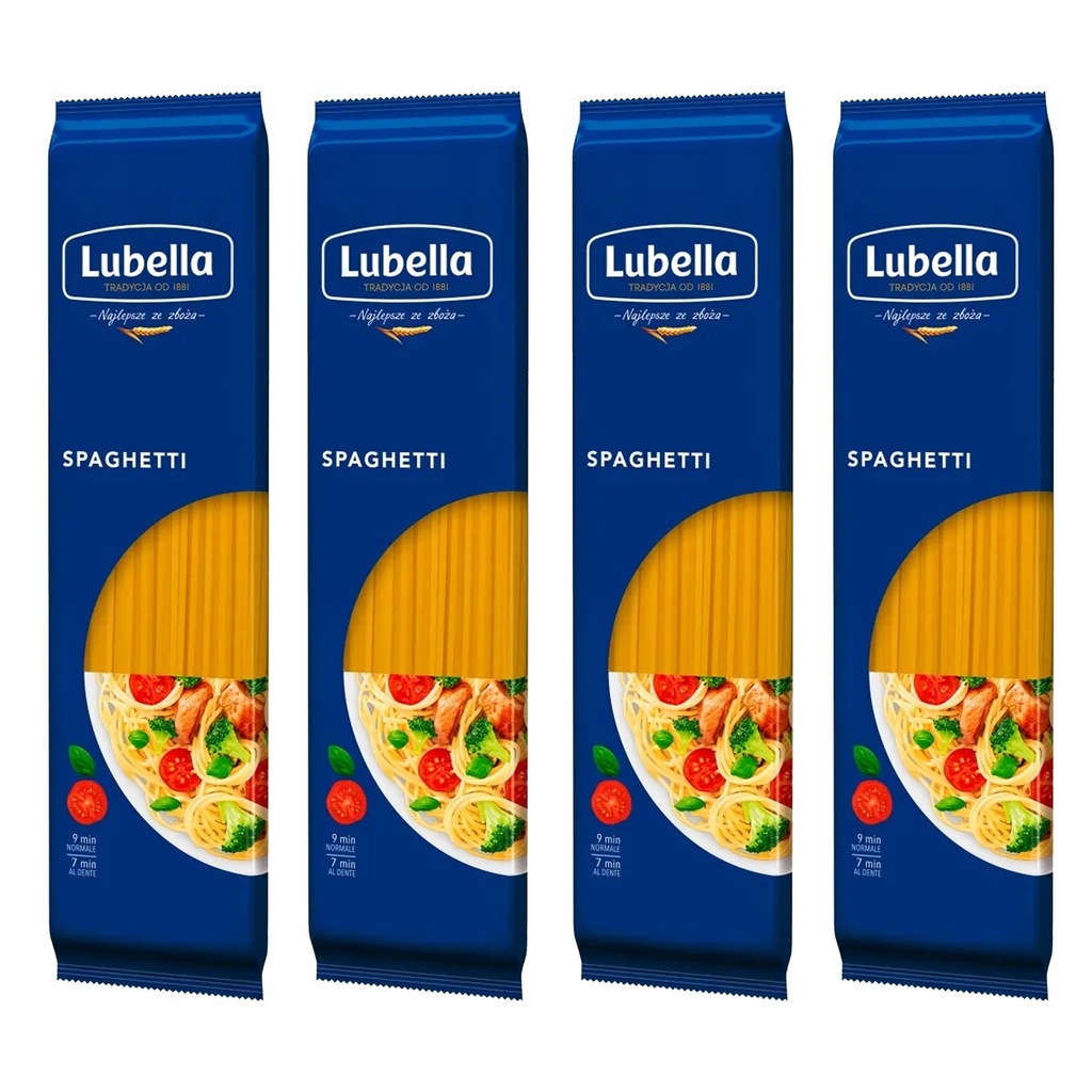 LUBELLA Makaron spaghetti 500g - 4sztuki - 10775248802 - oficjalne ...