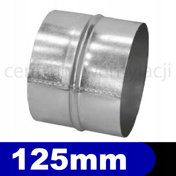Nypel łącznik do rur spiro wentylacja ocynk fi 125 - 11504542977 - oficjalne archiwum Allegro