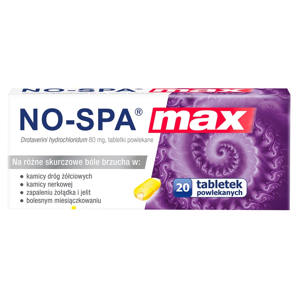 No-Spa Max, 80 mg, tabletki powlekane, 20 szt. - 10751568205 ...