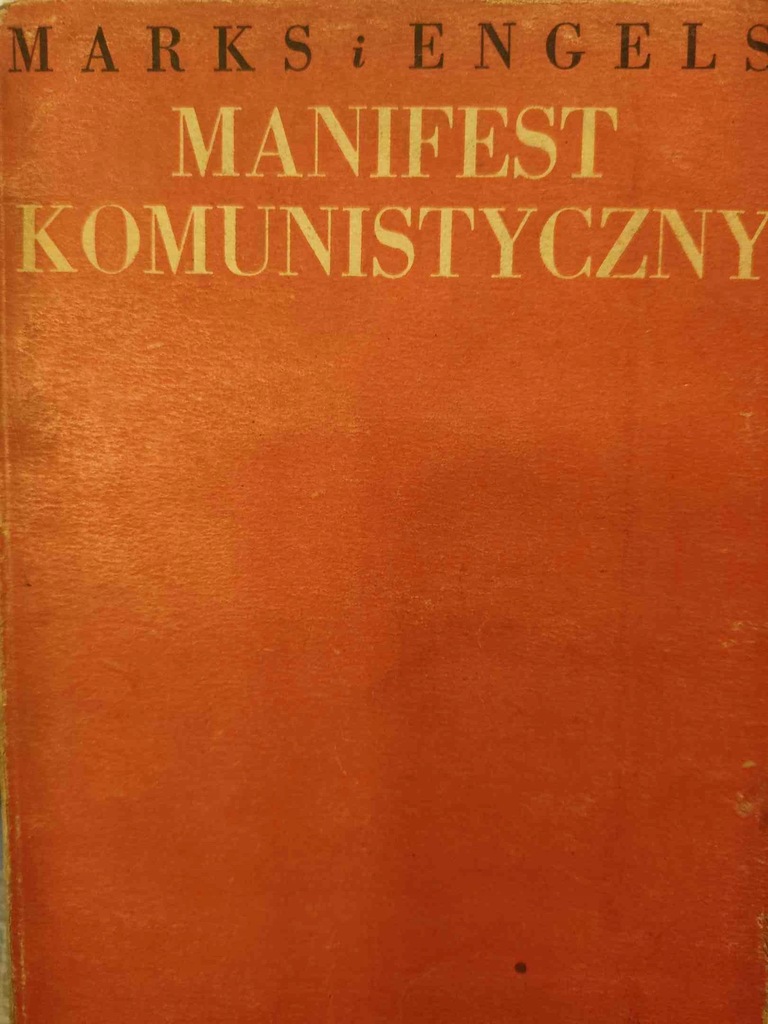 Karol Marks, Fryderyk Engels MANIFEST KOMUNISTYCZNY - 14920572704 ...