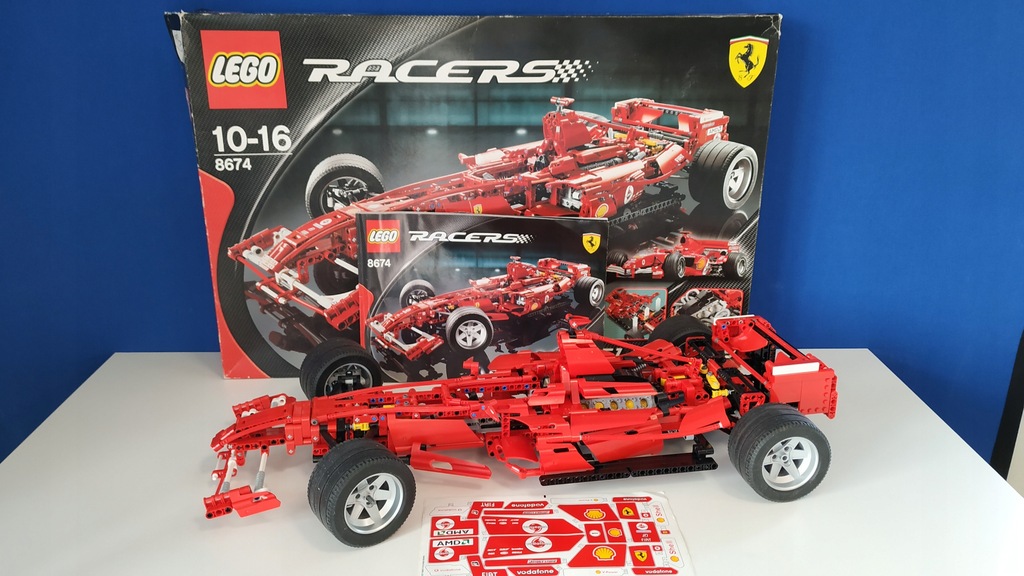 Lego Racers 8674 Ferrari F1 Racer 1:8 KOMPLET - 11886564591 - oficjalne ...
