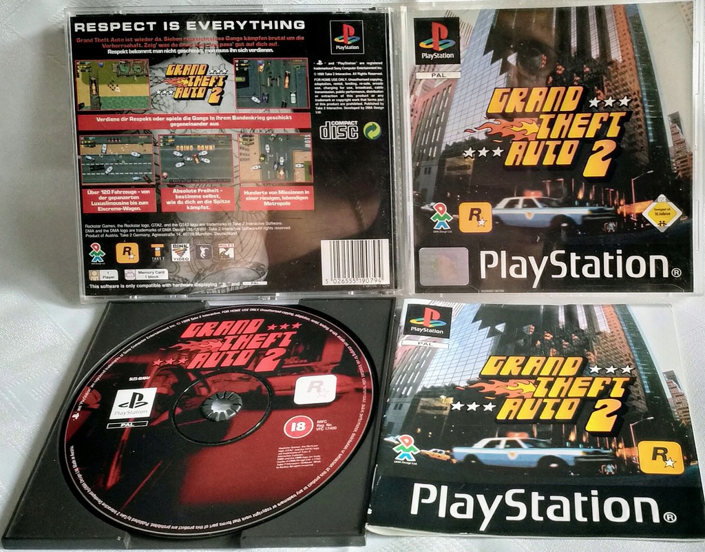 GRAND THEFT AUTO 2 GTA PlayStation PSX - 12548612210 - oficjalne ...