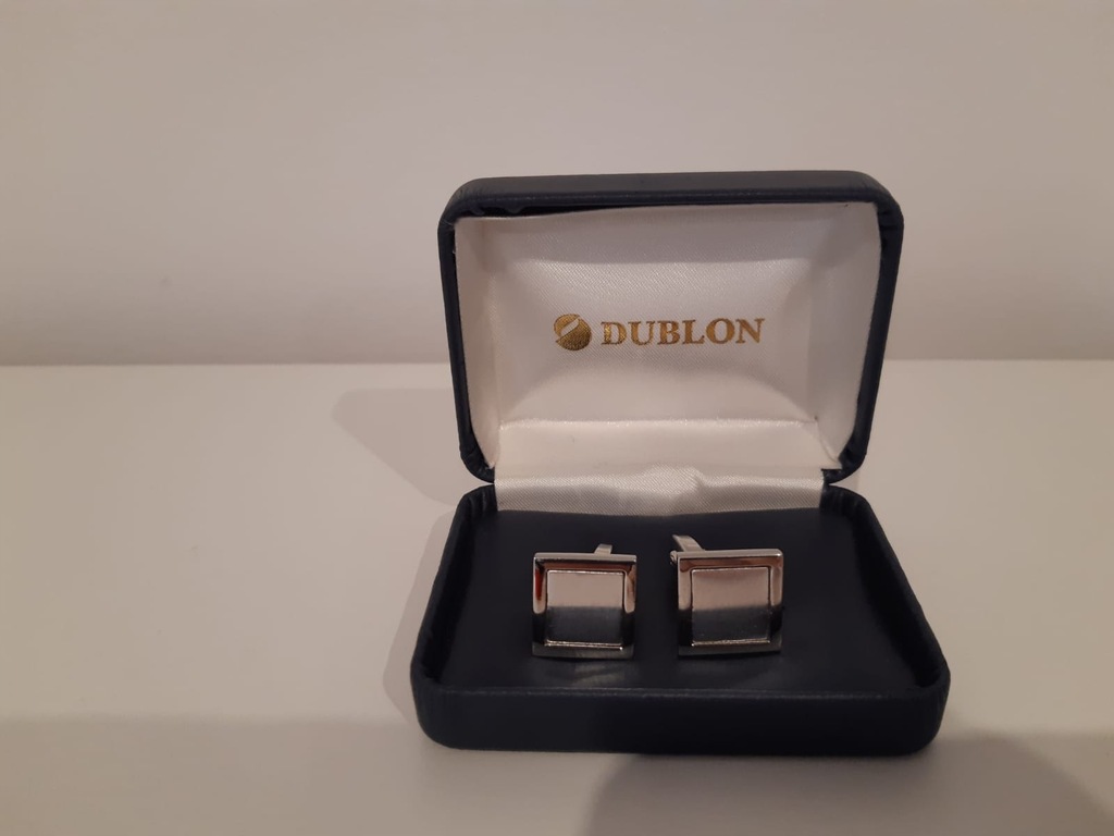 Spinki srebrne do koszuli męskie Dublon - 11426632181 - oficjalne archiwum Allegro