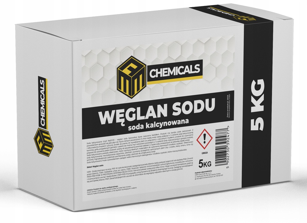 SODA KALCYNOWANA DO PRANIA WĘGLAN SODU 5kg - 13984627898 - oficjalne ...