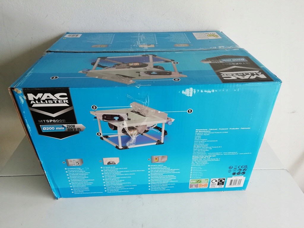 Piła stołowa Macallister MTSP800B 800 W 30 mm - 13513075223 - oficjalne ...