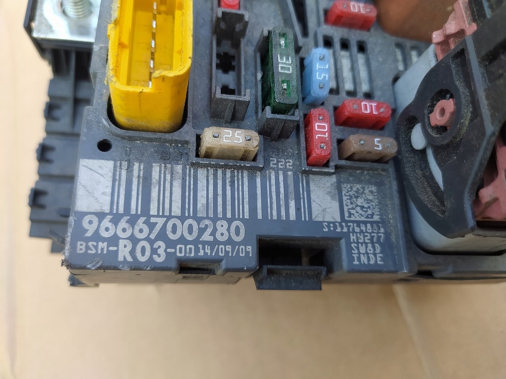 MODUŁ CITROEN PEUGEOT SKRZYNKA BSM R03 9664055480 - 12351850402 ...