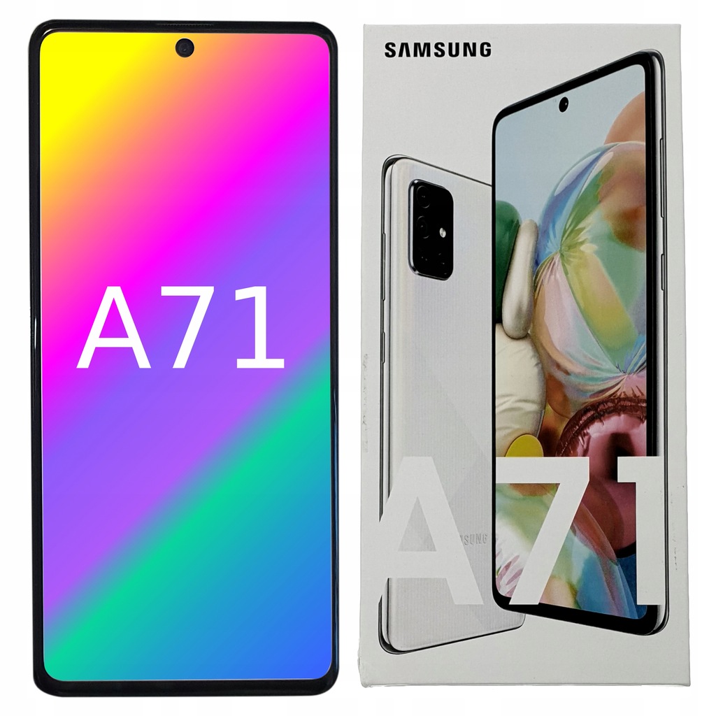 Samsung Galaxy A71 6 GB / 128 GB srebrny NOWY - 11485042820 - oficjalne ...