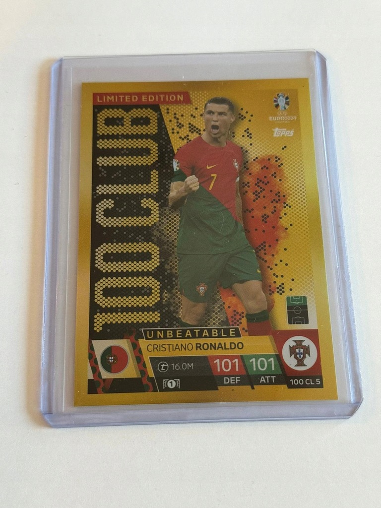 TOPPS UEFA EURO 2024 CRISTIANO RONALDO - 100 CLUB - MATCH ATTAX - 16654540175 - oficjalne ...