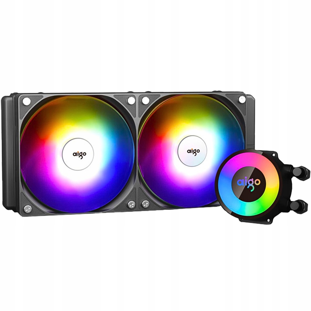 DARKFLASH AP240 CHŁODZENIE WODNE PROCESORA AMD AM5 INTEL PWM ARGB ...