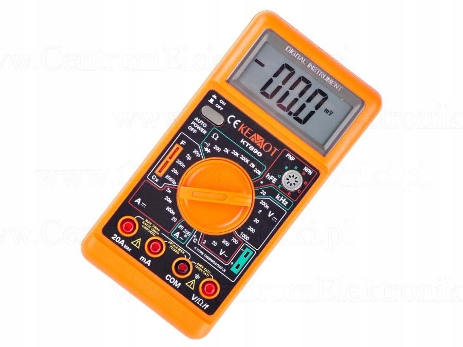 MIERNIK UNIWERSALNY MULTIMETR KEMOT KT890 M890G FV - 9219343886 ...
