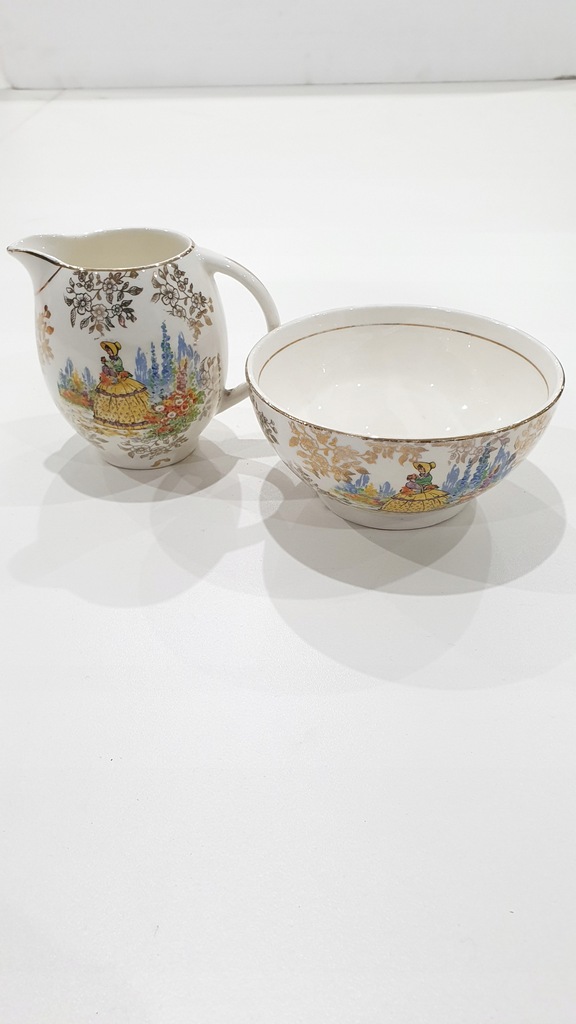 Antyk cukierniczka I mlecznik porcelana - 11433745645 - oficjalne archiwum Allegro