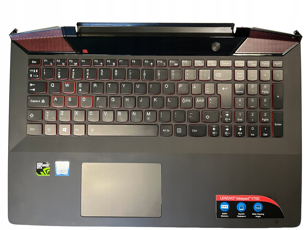 OBUDOWA PALMREST Z KLAWIATURĄ LED DO LENOVO Y700-15ISK SE NO DK - 14577225201 - oficjalne ...