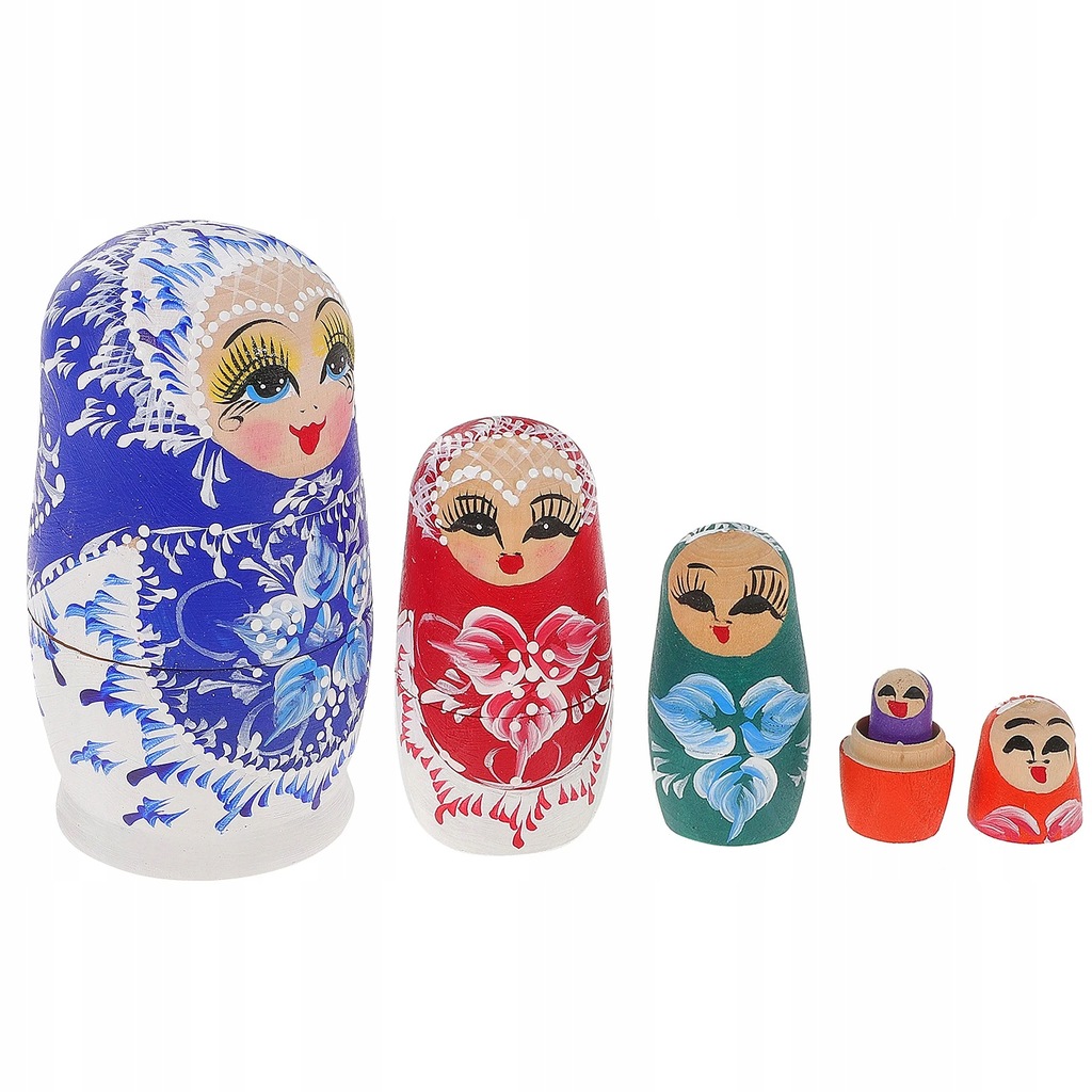 Stackable Dolls Craft Russian Wooden - 13633607412 - oficjalne archiwum ...
