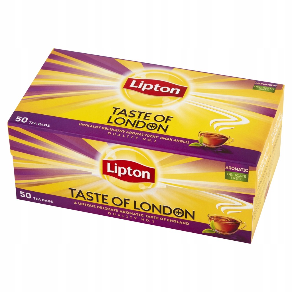 Lipton Taste of London Herbata czarna 50 torebek - 10797526230 ...