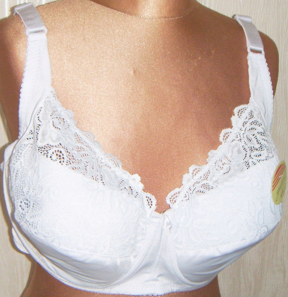 DUŻY BIUSTONOSZ STANIK KORONKA BIAŁY 48\110G YALISI po zwrocie tanio - 13681662405 - oficjalne ...