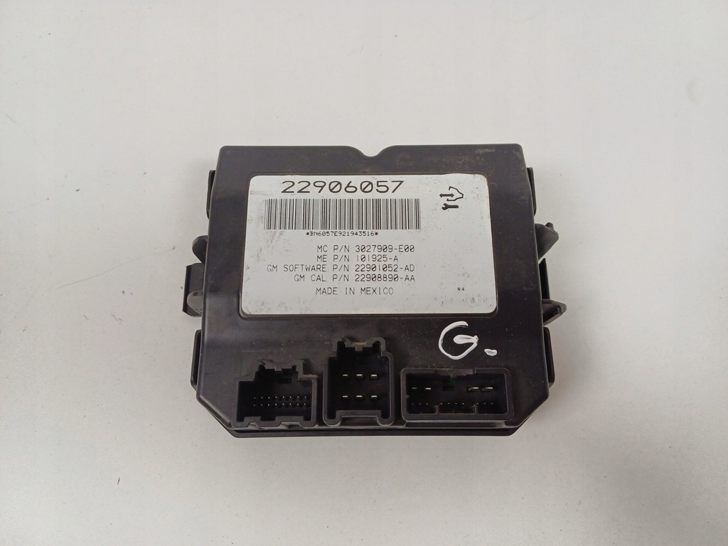 OPEL INSIGNIA A KOMBI MODUŁ TYLNEJ KLAPY 22906057 - 13948453559 ...